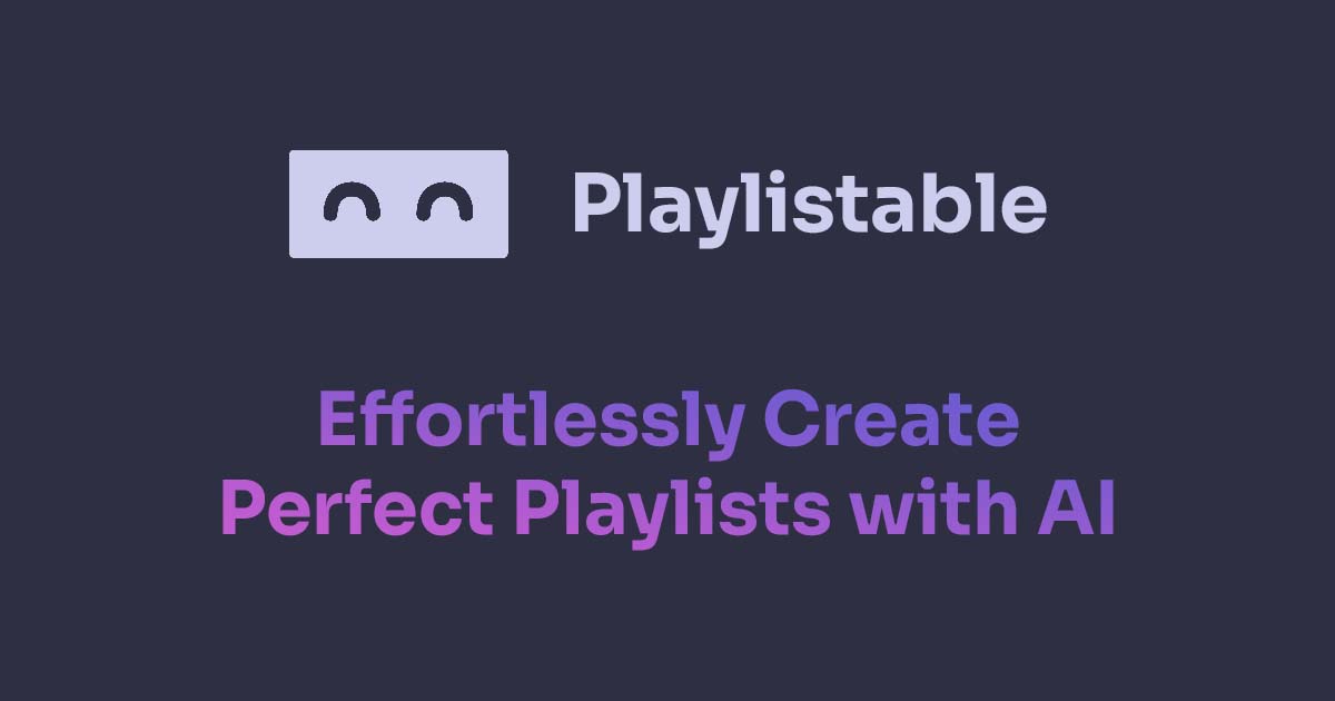 Spotify AI Playlist Generator Playlistable